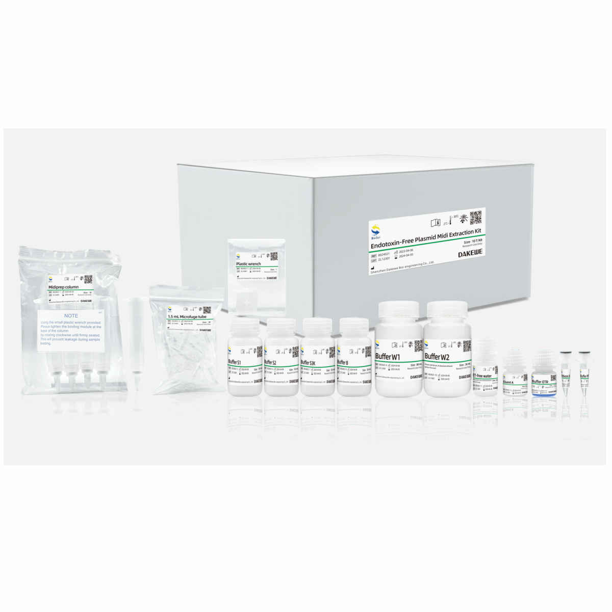 Endotoxin-free Plasmid Mass Extraction Kit | BioSci